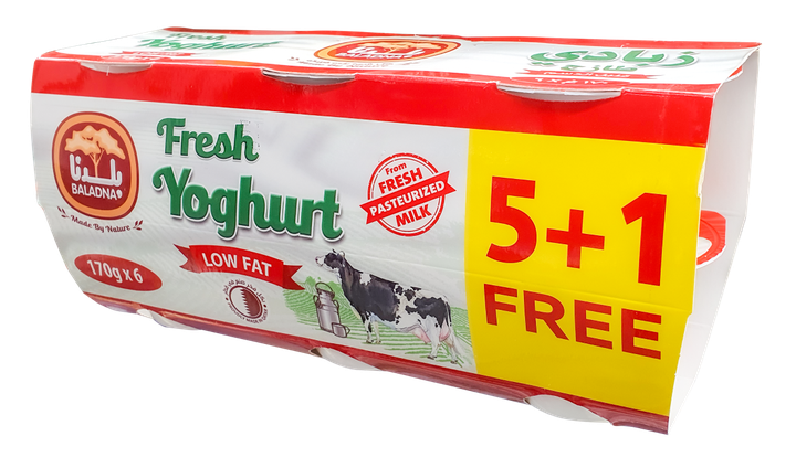 Widam - Fresh Yogurt Low Fat 170g 6PC