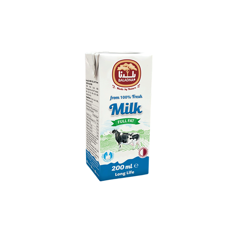 Widam - Baladna Long Life Milk Low Fat 200ml x24's
