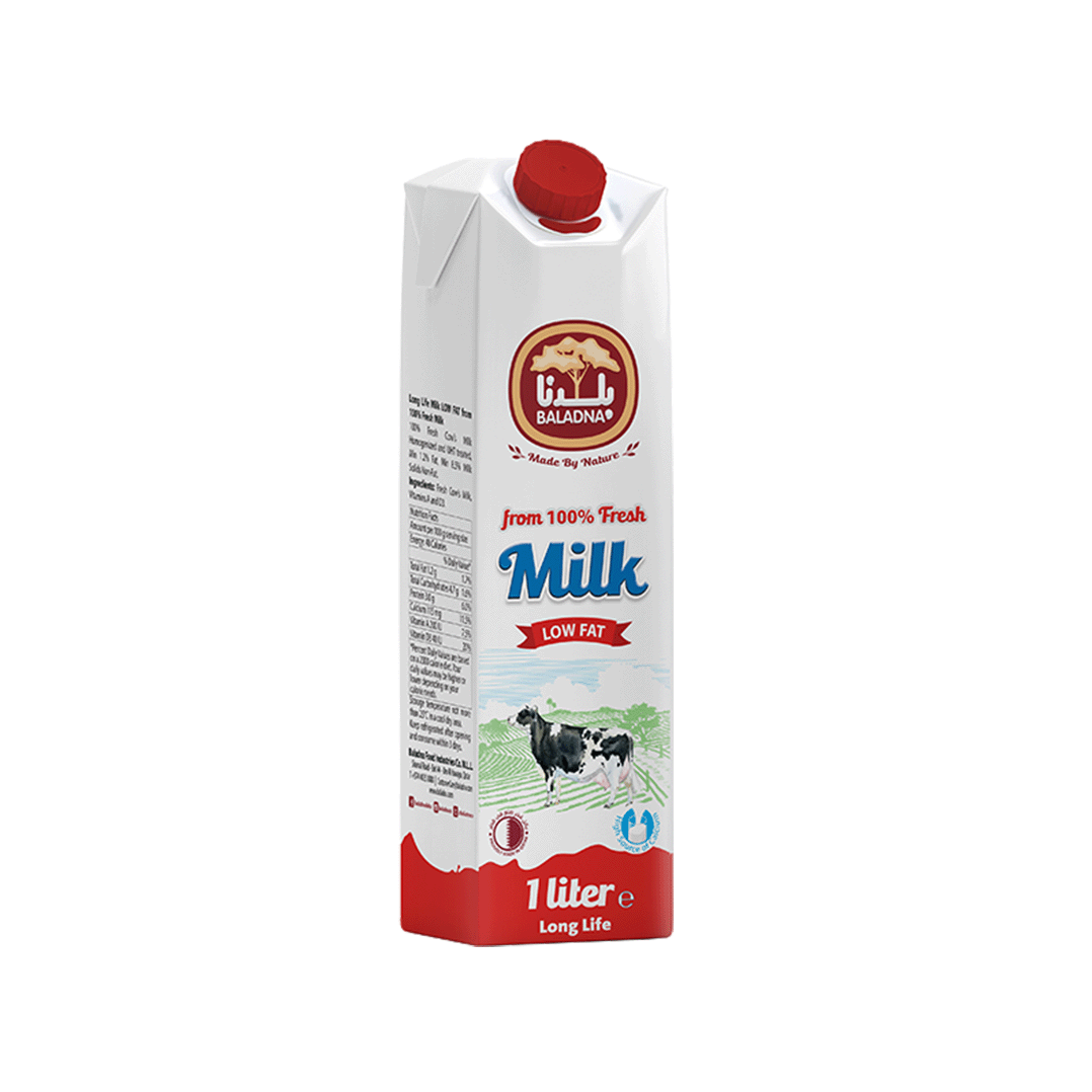 Widam - Baladna Long Life Milk Low Fat 1L